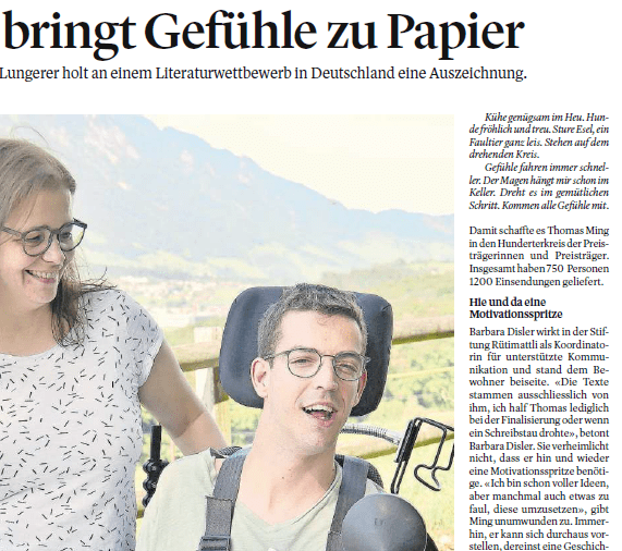 Thomas Ming bringt Gefühle zu Papier | insieme.ch